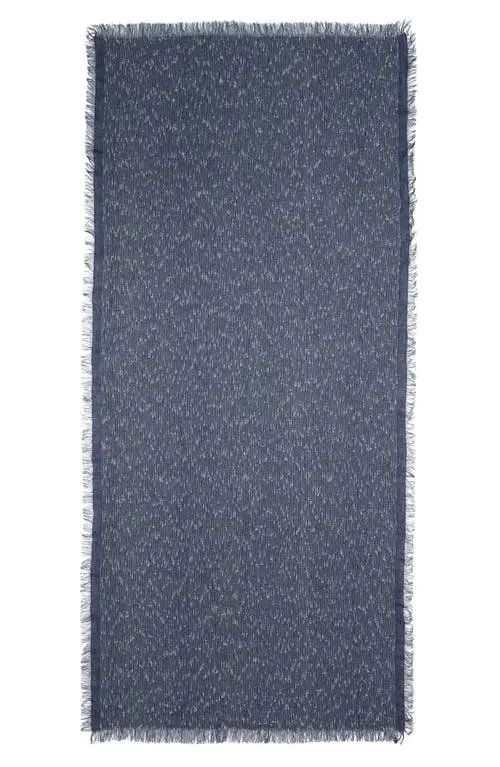 TOTÊME Bouclé Fringe Scarf - Azure/ White