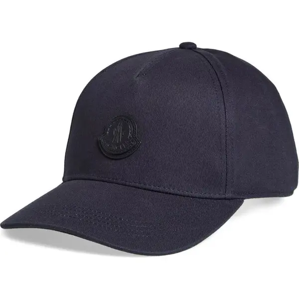 Moncler Logo Patch Baseball Cap - Night Sky
