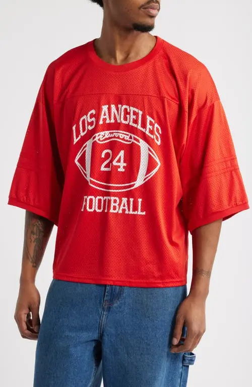ELWOOD Mesh Practice Jersey Top - Game Day Red