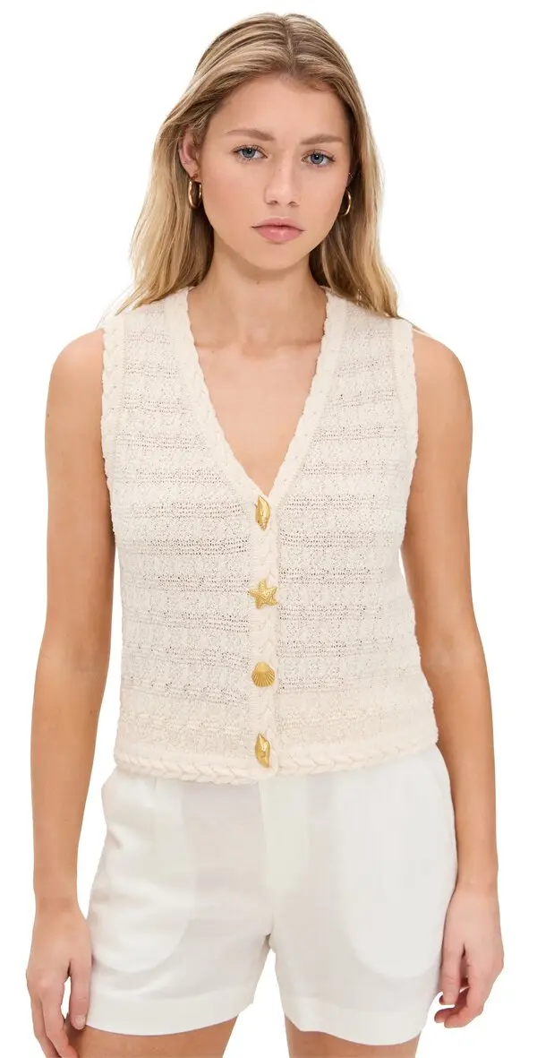 Line & Dot Riya Sleeveless Sweater Vest