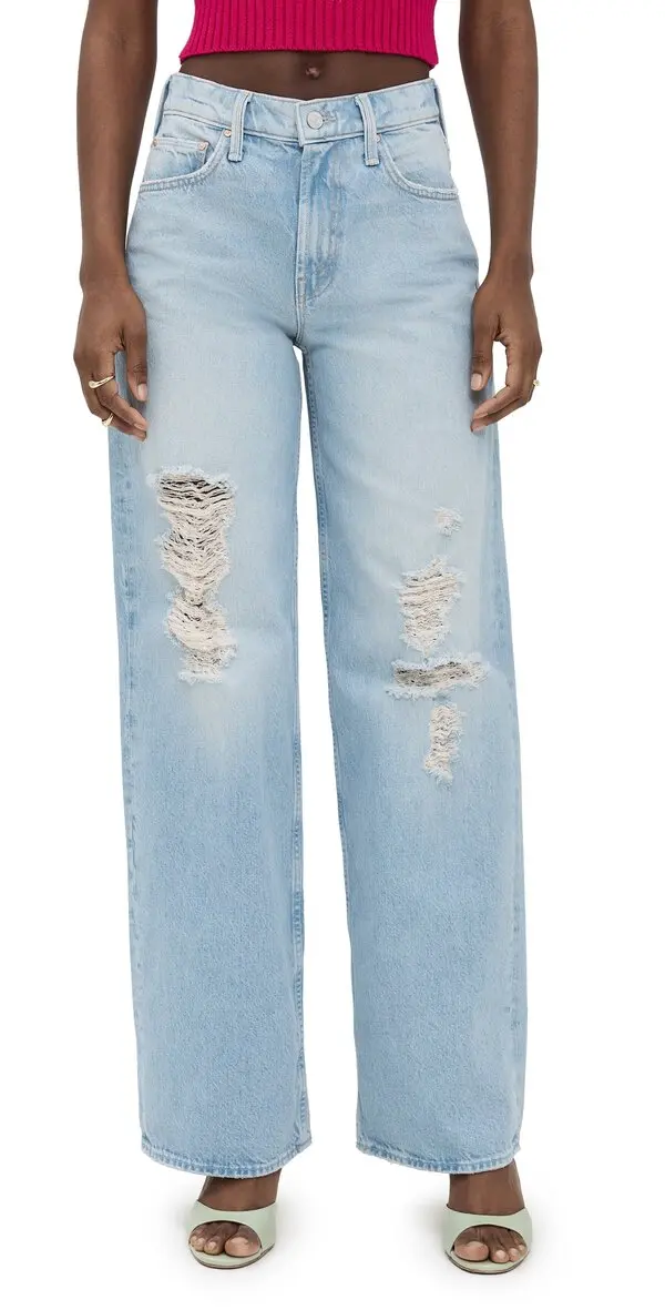 MOTHER The Spinner Zip Sneak Jeans