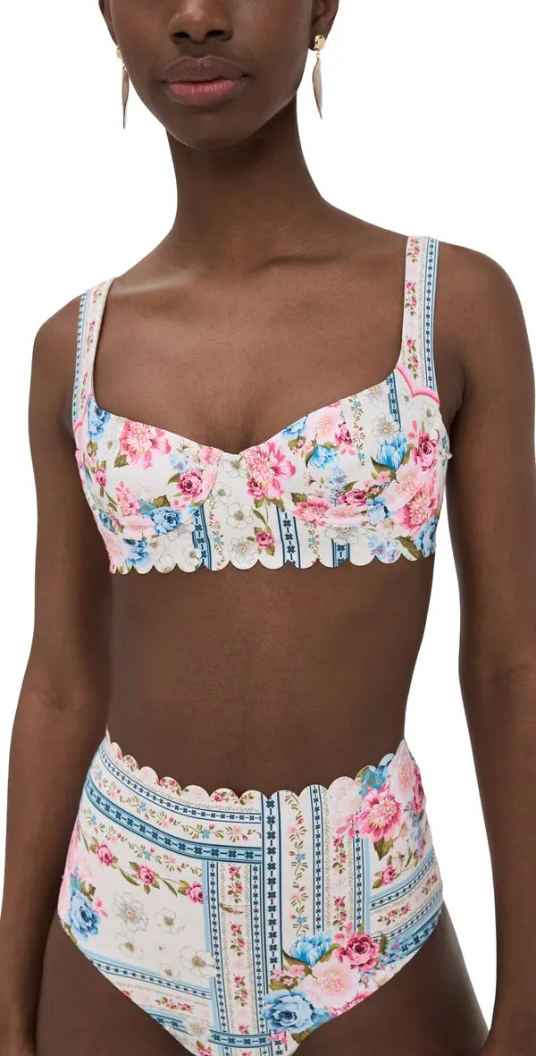 Agua Bendita Balena Meraki Bikini Top - Multicolor