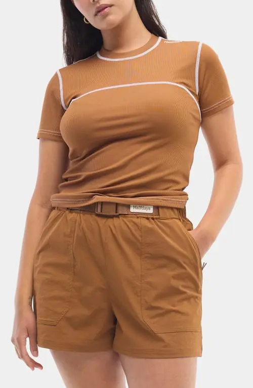 HALFDAYS Rosalie Trail Shorts - Nuthatch