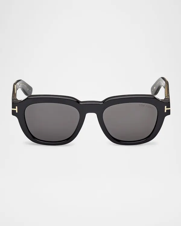 TOM FORD Icon Collection Square Sunglasses - Shiny Black