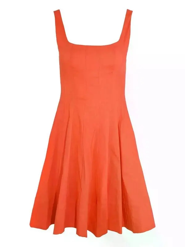 Staud Wells Midi Dress - Orange