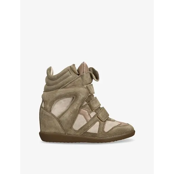 Isabel Marant Bekett Suede High-top Trainers - Taupe