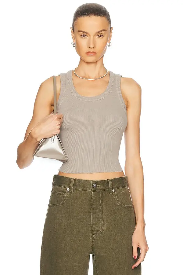 AGOLDE Shrunken Poppy Tank - Drab