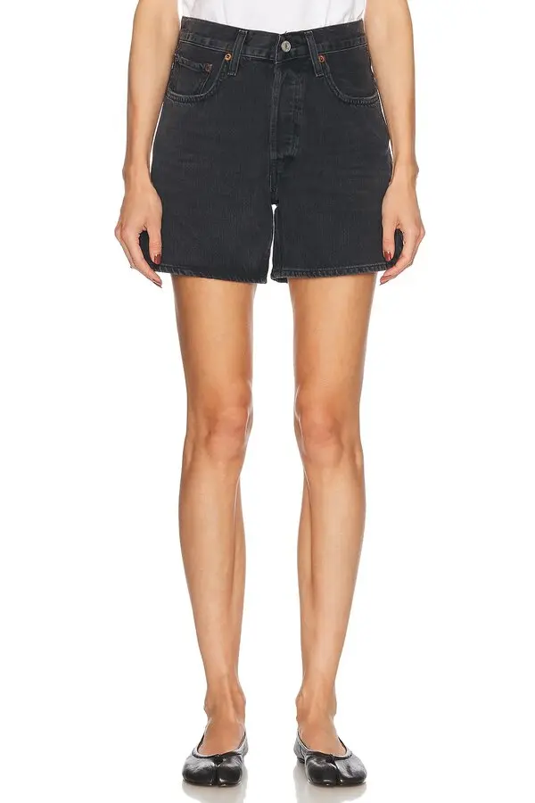 AGOLDE V-waist Denim Shorts - Bounce
