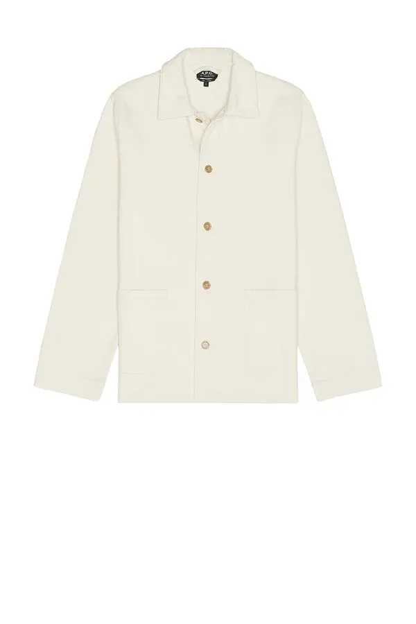 A.p.c. Veste Kerlouan Brodee - Ecru
