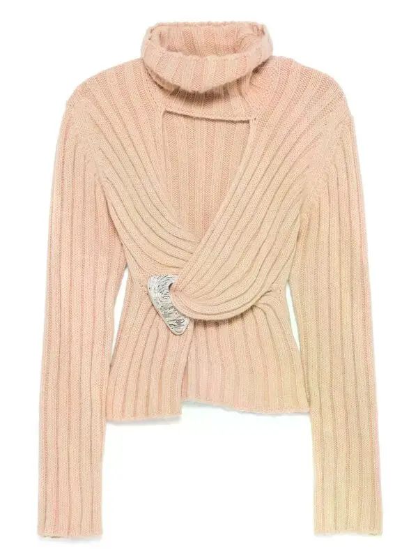 AREA Twisted Roll-neck Sweater