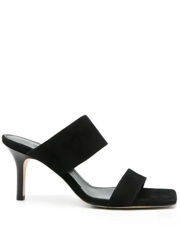 AeydĒ 70mm Suede Sandals - Black