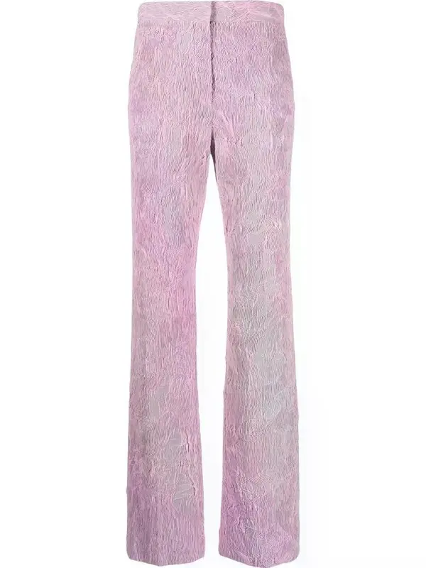 KRIZIA Textured Wide-leg Trousers