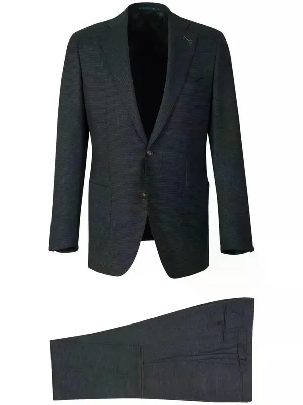 ATELIER MUNRO Houndstooth-pattern Suit - Green