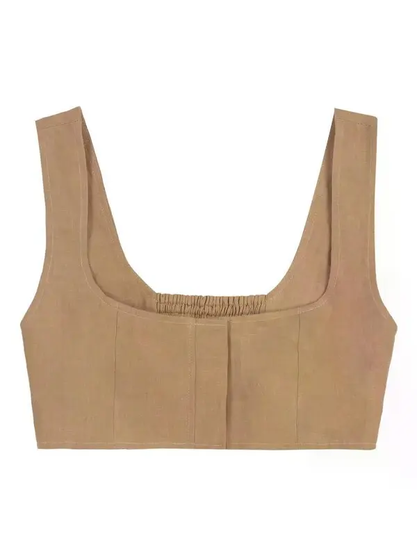 Le Kasha Linen Tank Top - Neutrals