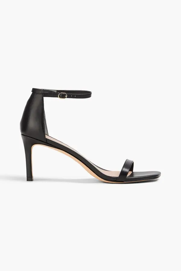 STUART WEITZMAN Amelina 75 Leather Sandals - Black