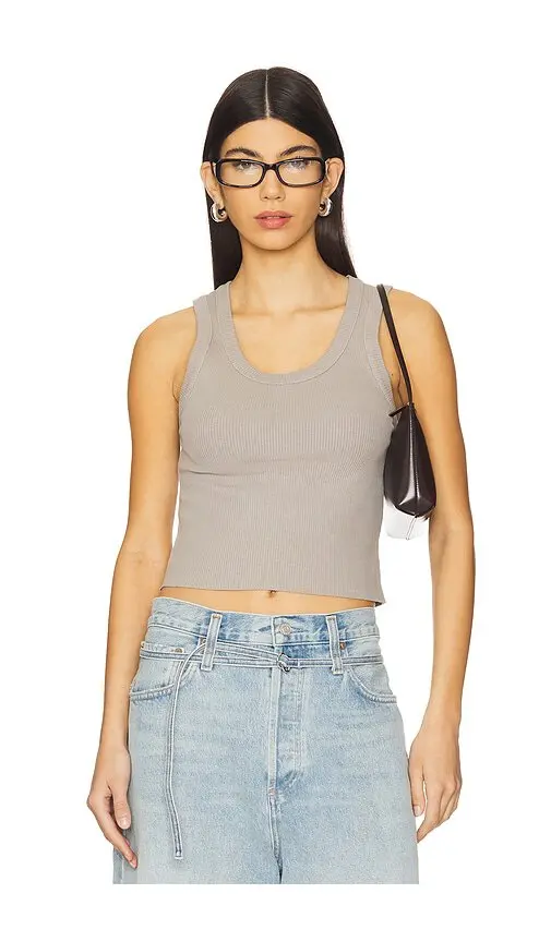 AGOLDE Shrunken Poppy Tank - Drab