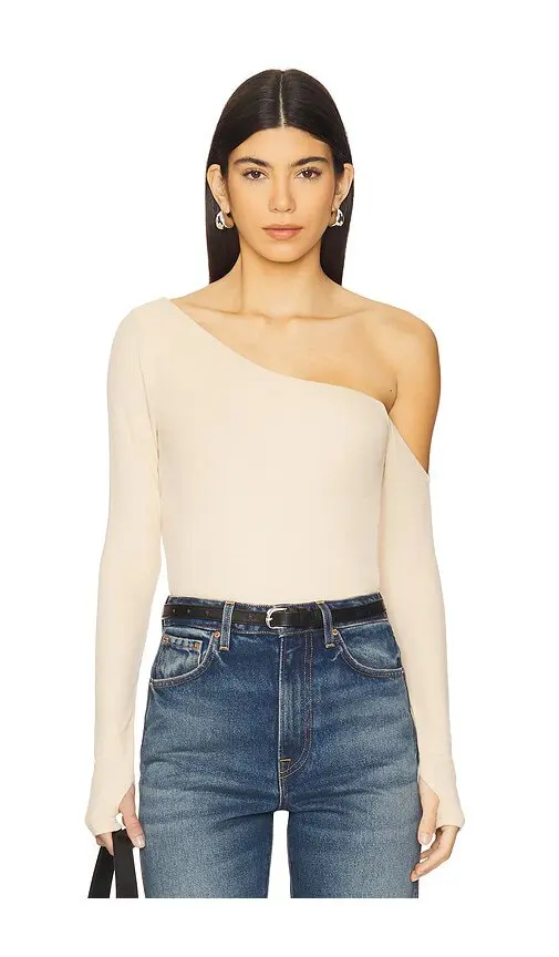 Michael Lauren Magdaleno Long Sleeve Top - Buttercream