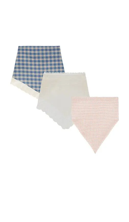 PETIT MOMENTS X Head Scarf Set In Blue,white