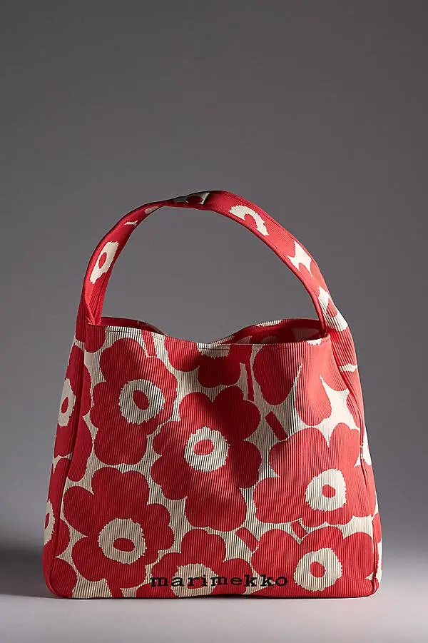 Marimekko Merirosvo Knit Stripe Tote - Pink Pattern