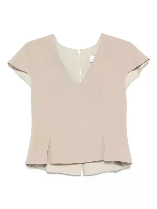 DE SANTIS V-neck Top - Neutrals