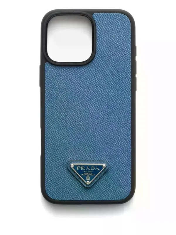 Prada Textured Iphone 16 Pro Max Case - Blue | Editorialist