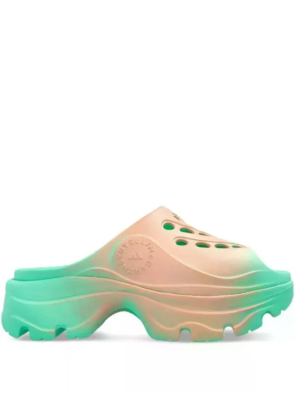 Adidas By Stella McCartney Two-tone Clogs - Green