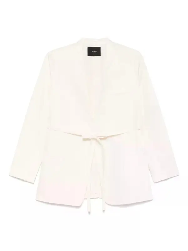 JOSEPH Victor Belted Blazer - Neutrals