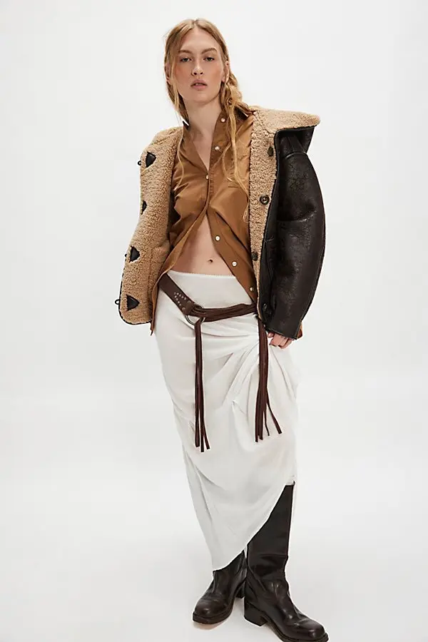 Free People Most Wanted Wrap Belt - Bitter Chocolate
