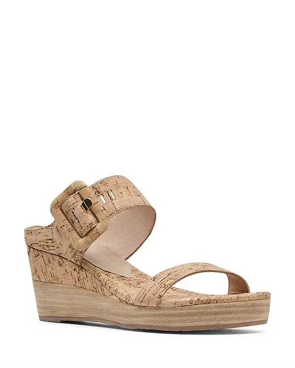 DONALD PLINER Gizelle Wedge Sandals - Natural