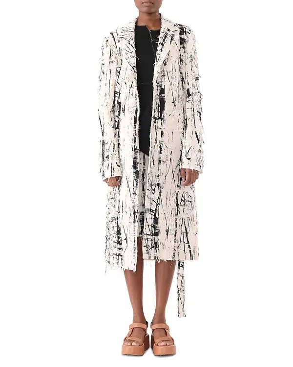 JASON WU Calligraphy Jacquard Coat - Calico/black
