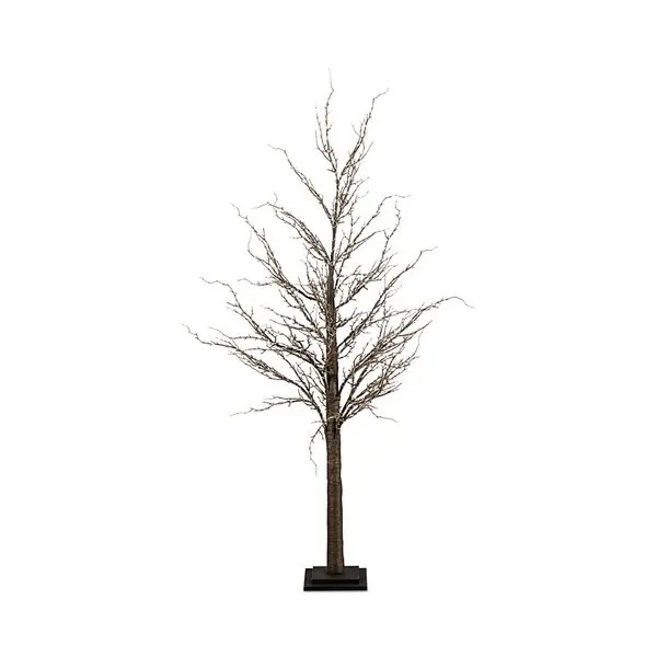 NEARLY NATURAL 5' Pre Lit Artificial Twig Tree With 360 Warm White Led Lights
