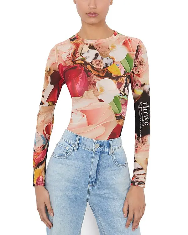 Alice + Olivia Delaina Mesh Top - Thrive