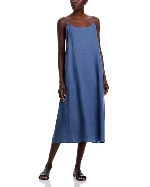 Eileen Fisher Linen Cami Dress - Dusk