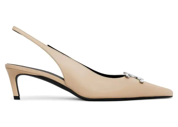 Celine Alma Triomphe Slingback - Beige