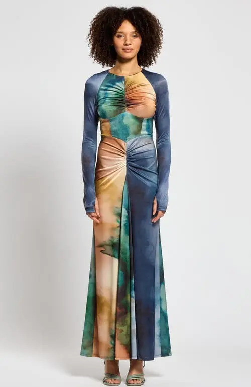 DASKA Cordelia Printed Maxi Dress