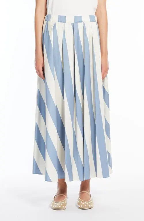 Max Mara Vidim Stripe Cotton & Silk Skirt