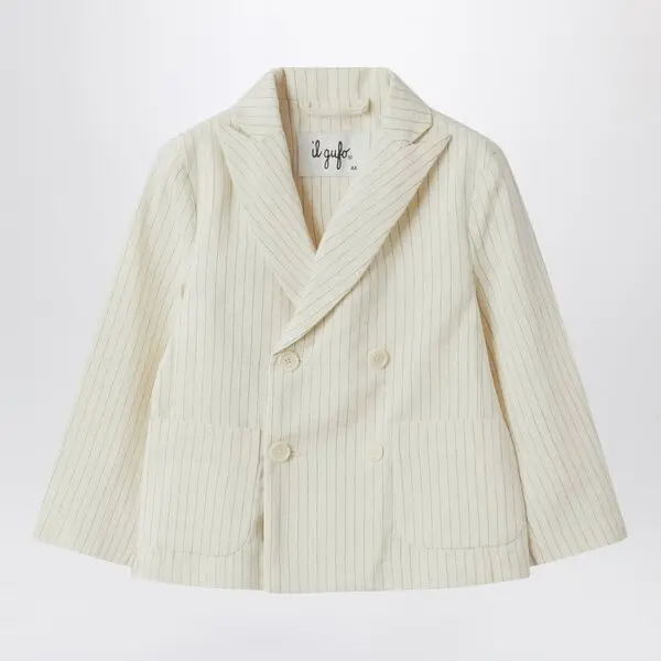 IL GUFO Double-breasted Pinstripe Jacket