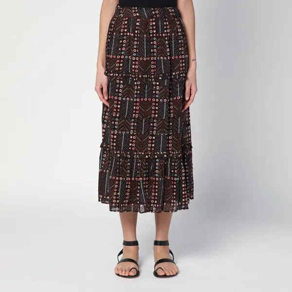 Isabel Marant Diya Cotton Voile Skirt - Multicolor
