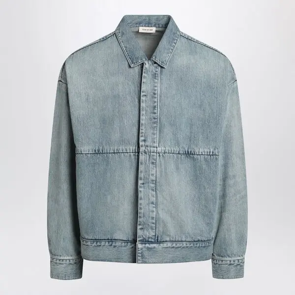 Fear Of God Denim Trucker Jacket - Light Blue