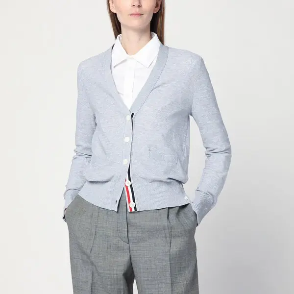 Thom Browne Cotton And Silk Cardigan