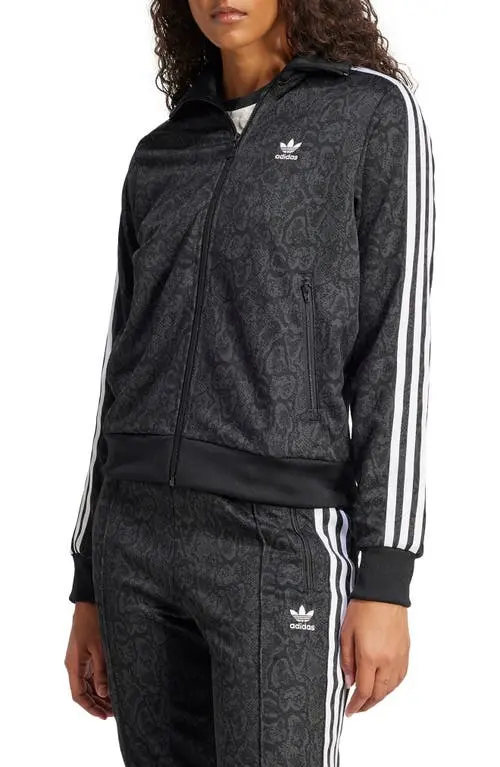 Adidas Originals By Alexander Wang Firebird Snakeskin Print Track Jacket - Black/ Multicolor