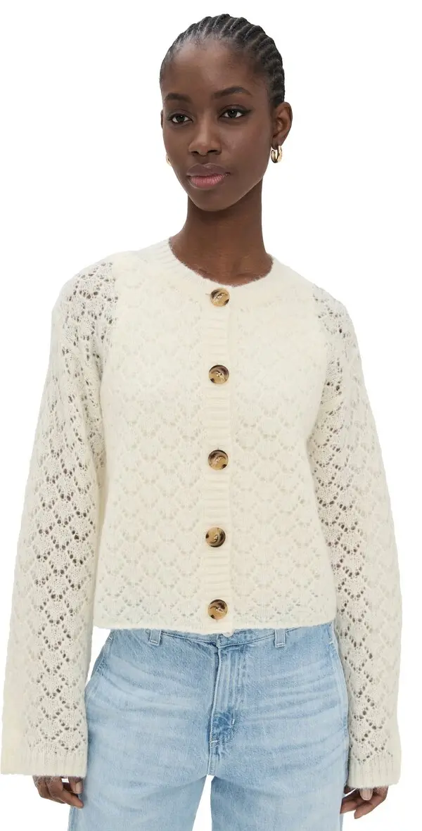 BY MALENE BIRGER Cierrou Cardigan - Soft White
