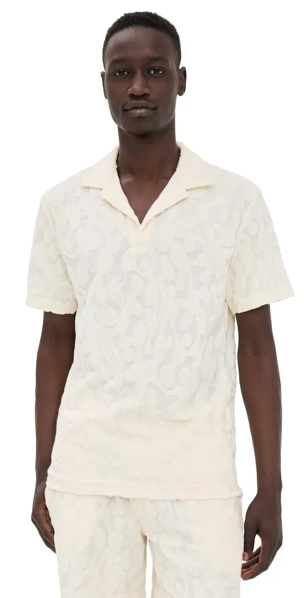 Oas Summit Polo Terry Shirt - White