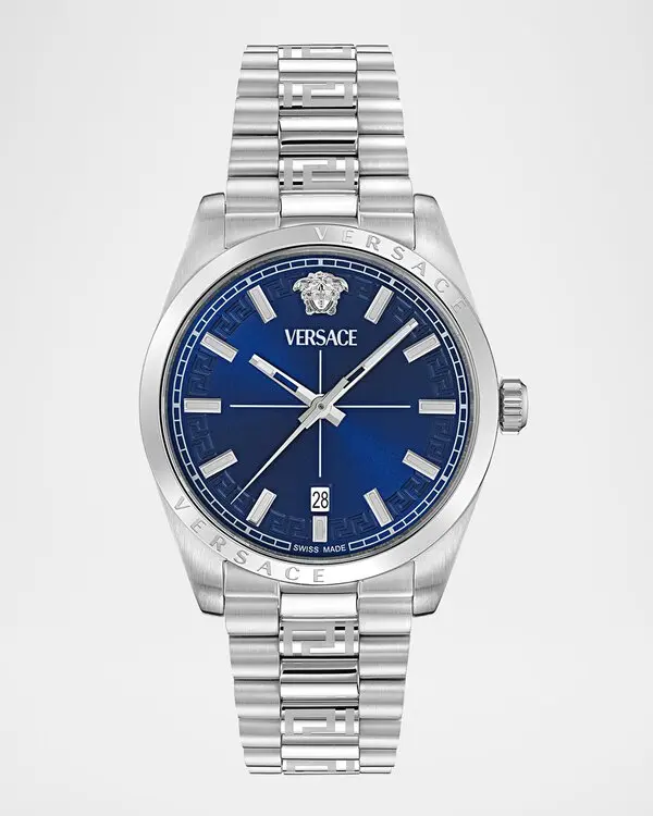 Versace Millenyium 40mm Bracelet Watch - Silver