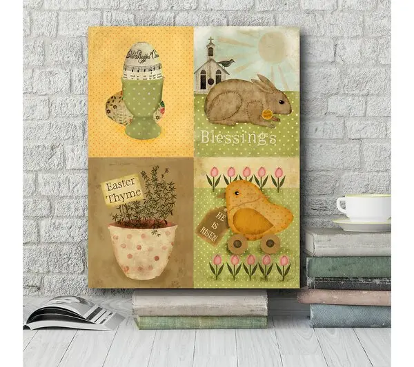 COURTSIDE MARKET Easter Time 16x20 Canvas Wall Art