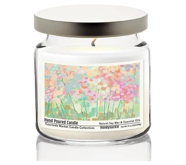 COURTSIDE MARKET Growing Things Candle Glass Ja R 16 Oz