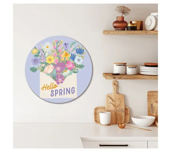 COURTSIDE MARKET Spring Meadow Vii 12x12 Circul Ar Artboard