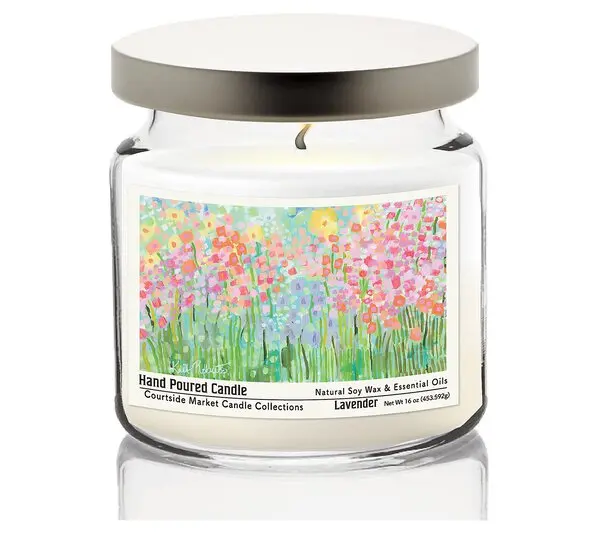 COURTSIDE MARKET Growing Things No. 4 Candle Gl Ass Jar 16 Oz