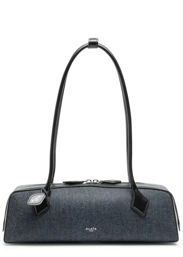 Alaïa Le Teckel Medium Shoulder Bag - Denim
