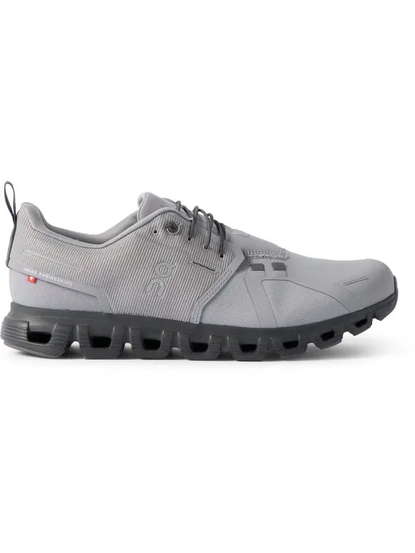 On Cloud 6 Wp Rubber-trimmed Mesh Sneakers - Gray